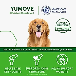 YuMOVE Adult Dog Tablets | Hip and Joint Supplement for Dogs with Glucosamine, Hyaluronic Acid, Green Lipped Mussel | Dogs Aged 6 to 8 | 300 Tablets