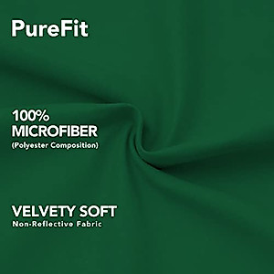 PureFit Green Backdrop Curtains for Parties, Birthday, Photoshoot, Wedding, Pooja – Non Reflective Background Curtains for Decoration, Velvety Soft Long Drapes, 5×10 ft, Set of 2 Panels