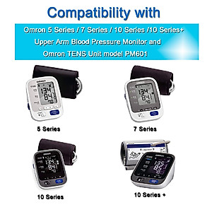 Gonine 6V AC to DC Power Supply Adapter for Omron Blood Pressure Monitor 5 7 10 Series, Replacement for Hem-ADPTW5 Charger Power Cord.