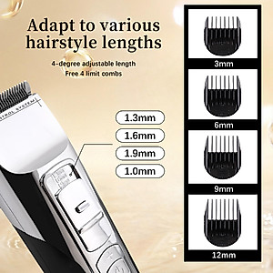 VAGARY VG-5817 Hair Clippers for Men Professional, Titanium-Coated Ceramic Blade Cordless Trimmer Men Cutting Kit Barbers Haircut Electric Grooming Machine