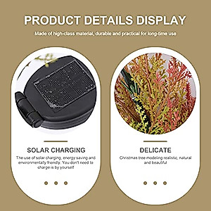 1pc Christmas Tree lamp Solar Ground Lights Solar Lights Solar Sidewalk Lights Solar Stake Light Lawn lamp Garden Stake Light Solar Pathway Lights Plastic Earth Tones Plate