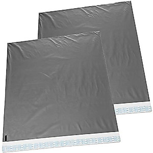 22x28 Jumbo Self-Seal Poly Mailer Bags 2.5 Mil (2 Pack Silver)
