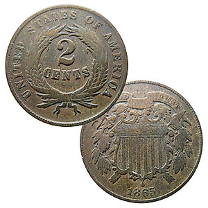 1864-1872 P Two Cent Piece Random Date Two Cent Very Good