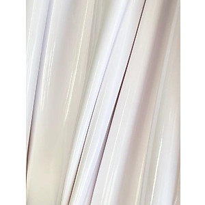 Prime Fabric, Shiny White 4-Way Stretch Vinyl Latex Fabric by The Yard, 60" Wide, DIY, Crafts, Club Wear, Costumes, Cosplay