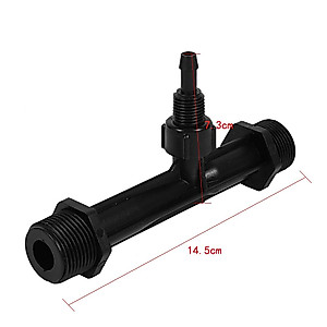 Nikou Irrigation Tube Fertilizer - Injector Tube,Mixer Fertilizer Injector Garden Water Device Plastic Agriculture Tool (1/2"/3/4"/1") (Size : 3/4inch)