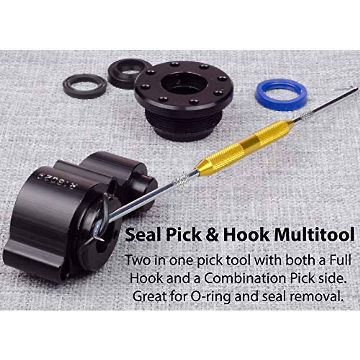 Kit King - Rod Seal Install Tool Set - 5 Piece Hydraulic U-Cup Twistor Installation Tool Set