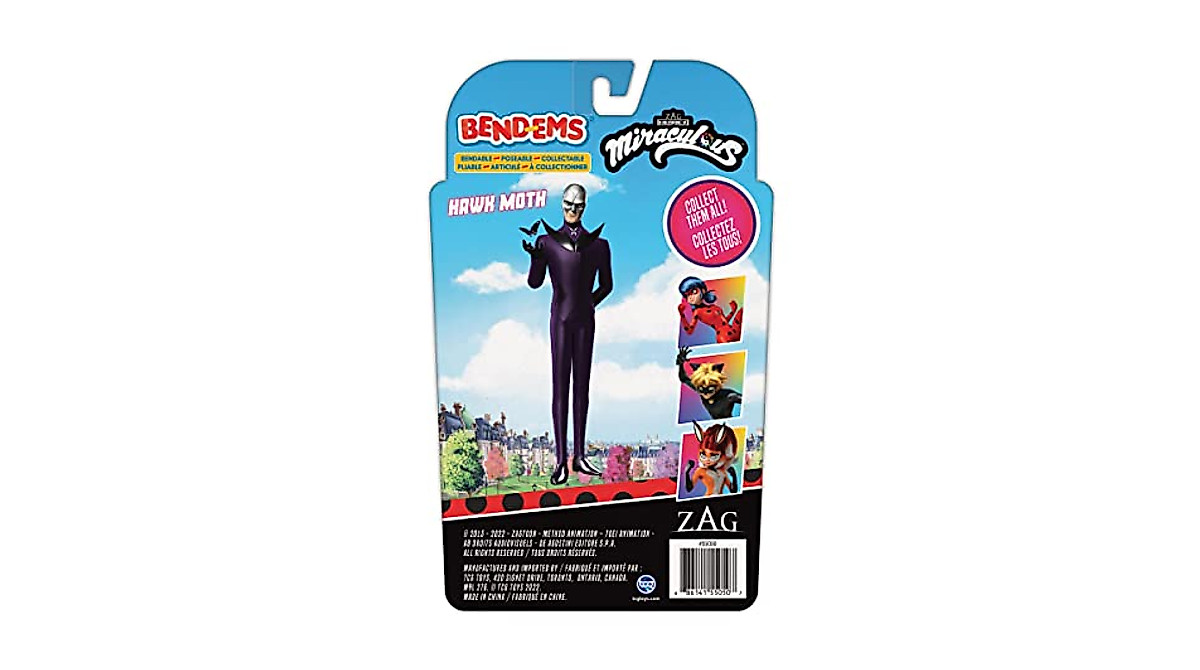 Bend~EMS™ Miraculous Hawk Moth Action Figure