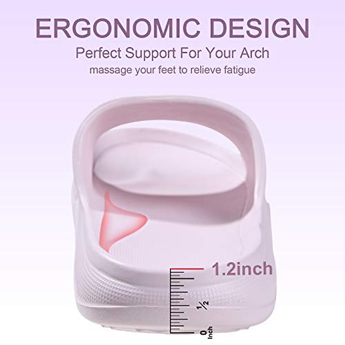 Soft Sandals Slides for Women Men Lightweight Beach Pool Shower Shoes Bathroom Slippers, Pink