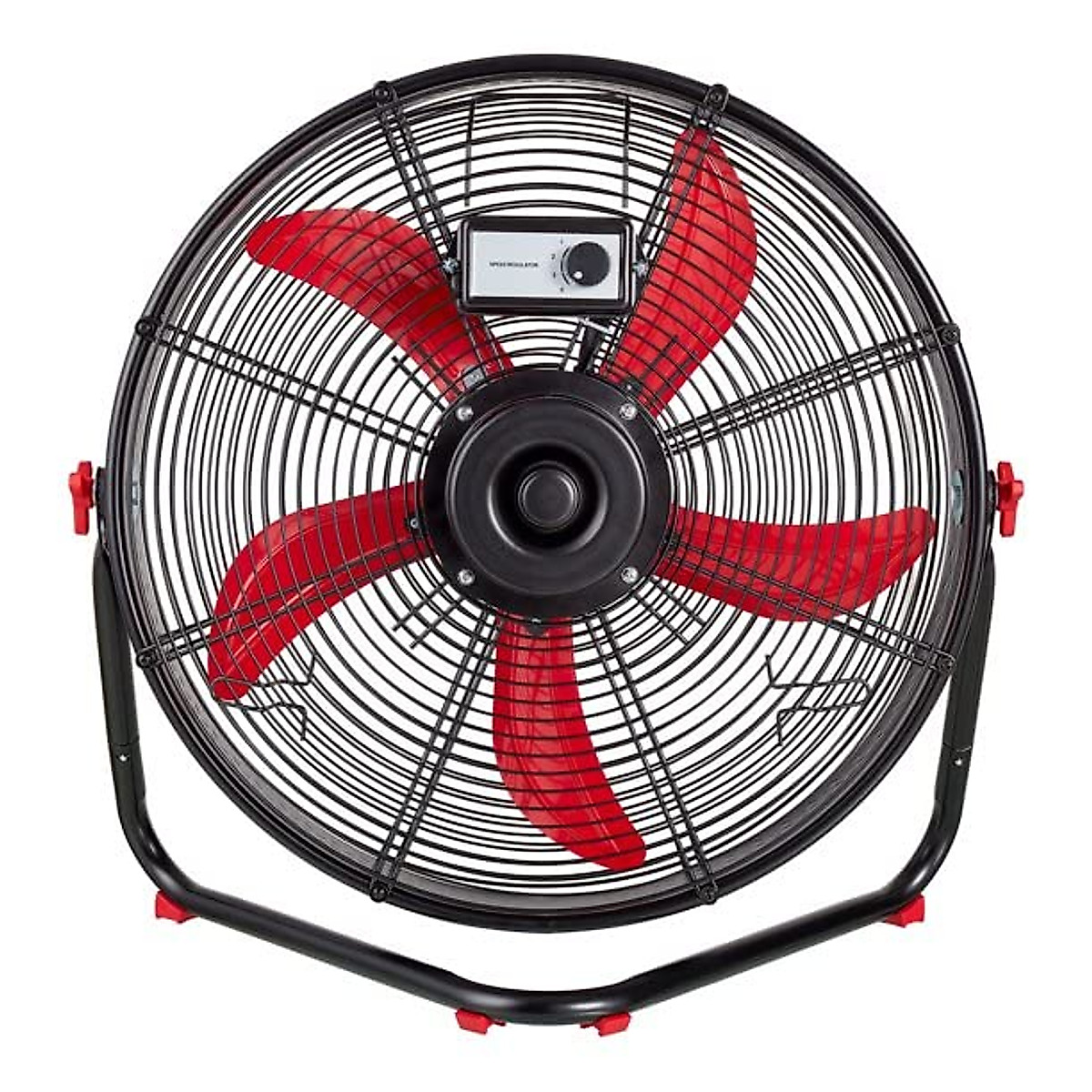 Hyper Tough Sealed Motor Drum Fan with Wall Mount 3-Speed Metal Construction Pivoting Head 20-Inches, Great for Office and Home SFDE-500B3-1 (Renewed)