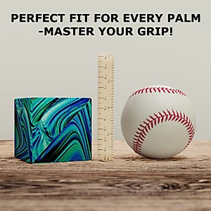 SHASHIBO Shape Shifting Box - Award-Winning, Patented Fidget Cube w/ 36 Rare Earth Magnets - Transforms Into Over 70 Shapes, Download Fun in Motion Toys Mobile App (Artist Series - Mystic Ocean)