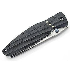 Mcusta Seki Japan Nobunaga MC-181D Micarta and VG-10 Damascus Folder Folding Knife