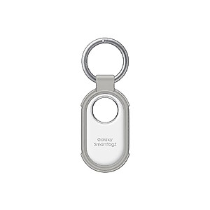 SAMSUNG Galaxy SmartTag2 Rugged Case, GPS Tracker Holder, Tracking Device Protective Cover with Key Ring, Non-Slip Pattern on Side, Bumper Protection on Bottom, EF-RT560TJEGUS, Gray