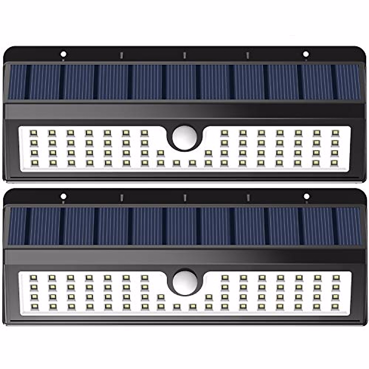 Lemontec Solar Lights, 62 LED Wall Solar Light Outdoor Security Lighting Nightlight with Motion Sensor Detector for Garden Back Door Step Stair Fence Deck Yard Driveway, 2 Pack