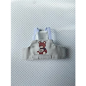 Bird Flight Harness Vest, Parrot Flight Suit with Leash for Parakeets Cockatiels, Bird Flying Clothes with Rope and Handle for Outdoor Activities Training (Bear with Leash,Medium)