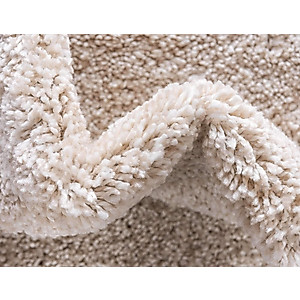 Unique Loom Solo Collection Area Rug - Calabasas (10' x 13' Rectangle, Ivory)