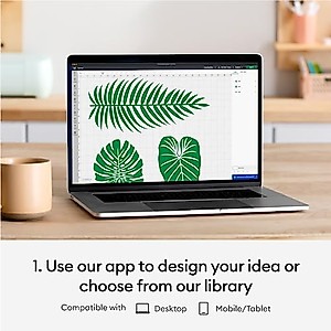 Cricut Maker 3 & Digital Content Library Bundle - Includes 30 images in Design Space App - Smart Cutting Machine, 2X Faster & 10X Cutting Force, Cuts 300+ Materials, Blue