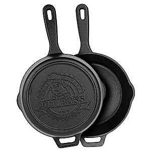 Pit Boss 6 Piece Cast Iron Starter Kit, Black