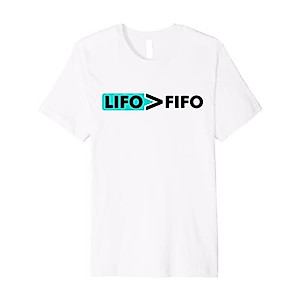 LIFO > FIFO Accountant Controller CPA Bookkeeper Funny Cute Premium T-Shirt