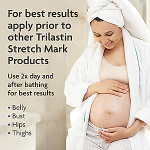 TriLASTIN Hydro-Thermal Accelerator - Moisturizer (3oz / 88ml) | Vitamin-Infused Skin Serum | Pregnancy and Postpartum Skin Care for Stretch Mark Prevention | Hypoallergenic and Paraben-Free Formula