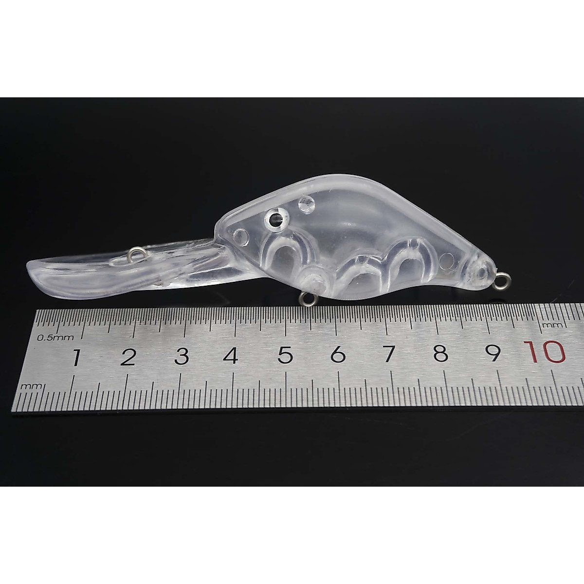 New 10PCS Unpainted Fishing Blanks Crankbait 9.7cm 11g topwater Artificial Bait Fishing Lures Blank Minnowbait Hard unpainted Artificial Bait Bodies DIY Fishing Tackle Spoons with Free Eye