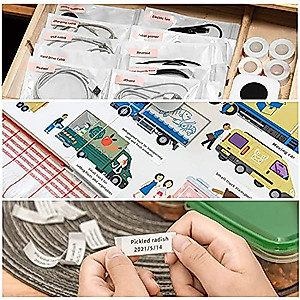 Phomemo Label Maker Machine with Tape D30, Small Office Home Edit Label Maker, Mini Bluetooth Thermal Label Printer, Smart Mobile Pocket Handy Sticker Labeler Printer, Compatible with iOS/Android