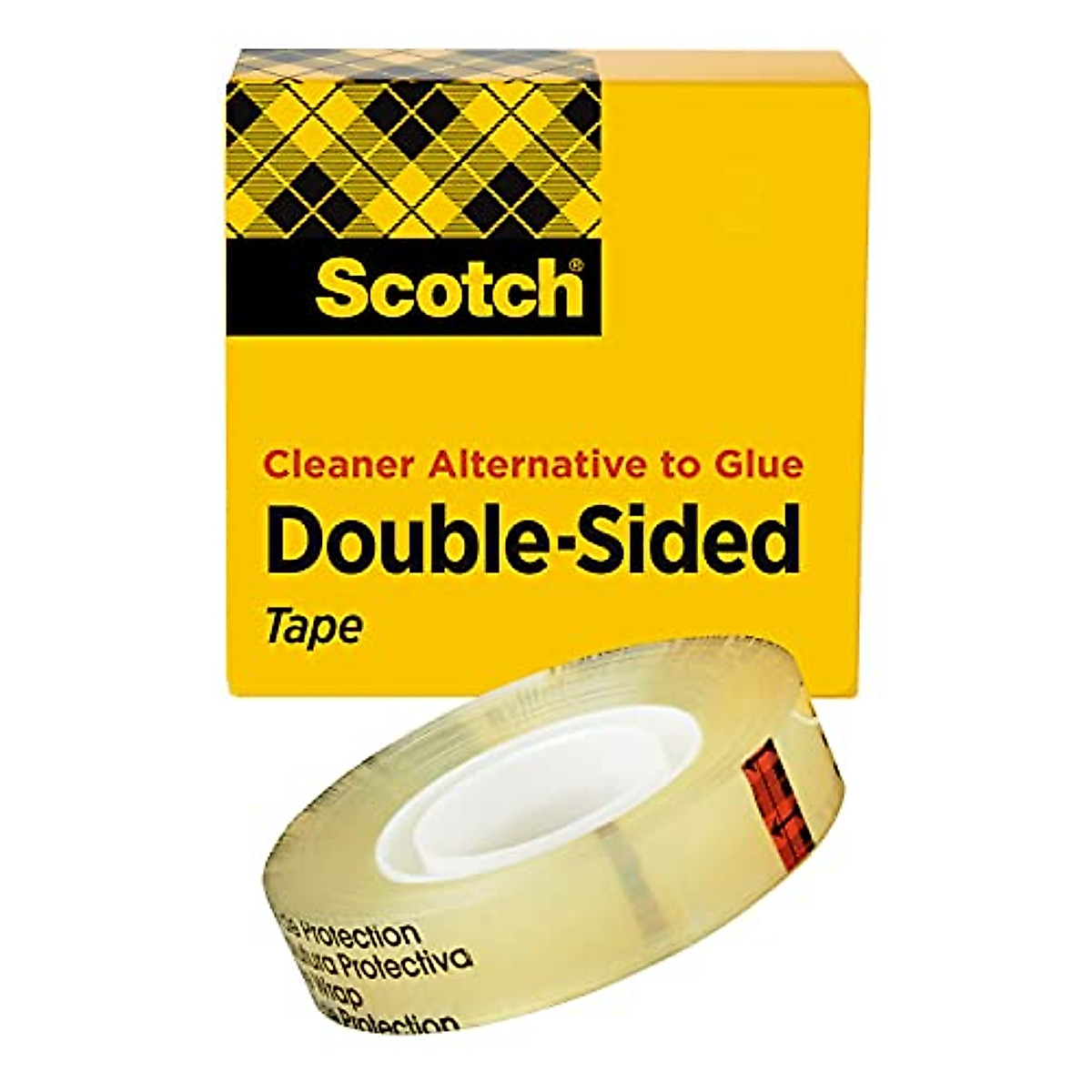 Scotch Double Sided Tape, 3/4 in x 1296 in, 1/Pack (665)