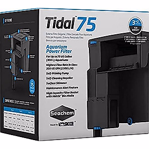 SeaChem – Large Aquarium Fish Tank Filter, Tidal 75 Gallon (300 Liters) by Sicce