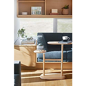 Umbra 1009251-748 Nesta, Table Top or Hanging Modern Planter, Ideal Succulent Plant Holder, White/Black,Single Planter