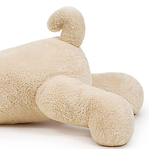 MIAOHAHA Plush Puppy Toy Cute Stuffed Animal Dog, Kids Plush Toy Pillow, Lifelike Soft Light Brown Dog Cuddly Toy Gift for Kids/Girls(40cm/15.7in)