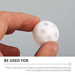 STOBOK 100Pcs Rattle Box Repair Toy Noise Maker Insert Ball Noise Maker Repair Fix Toy Replacement Rattle Crafts Accessories for Kids Toy