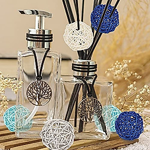 DomeStar Large Rattan Balls, 16PCS 2.8 Inches Wicker Balls Decorative Balls Natural Decorative Wicker Rattan Balls Orbs Vase Fillers