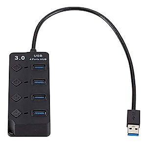 JSANSUI Distributor hub USB3.0 Four-Port HUB with Power Splitter and One-Port 4-Port Hub with PC and Laptop Switches