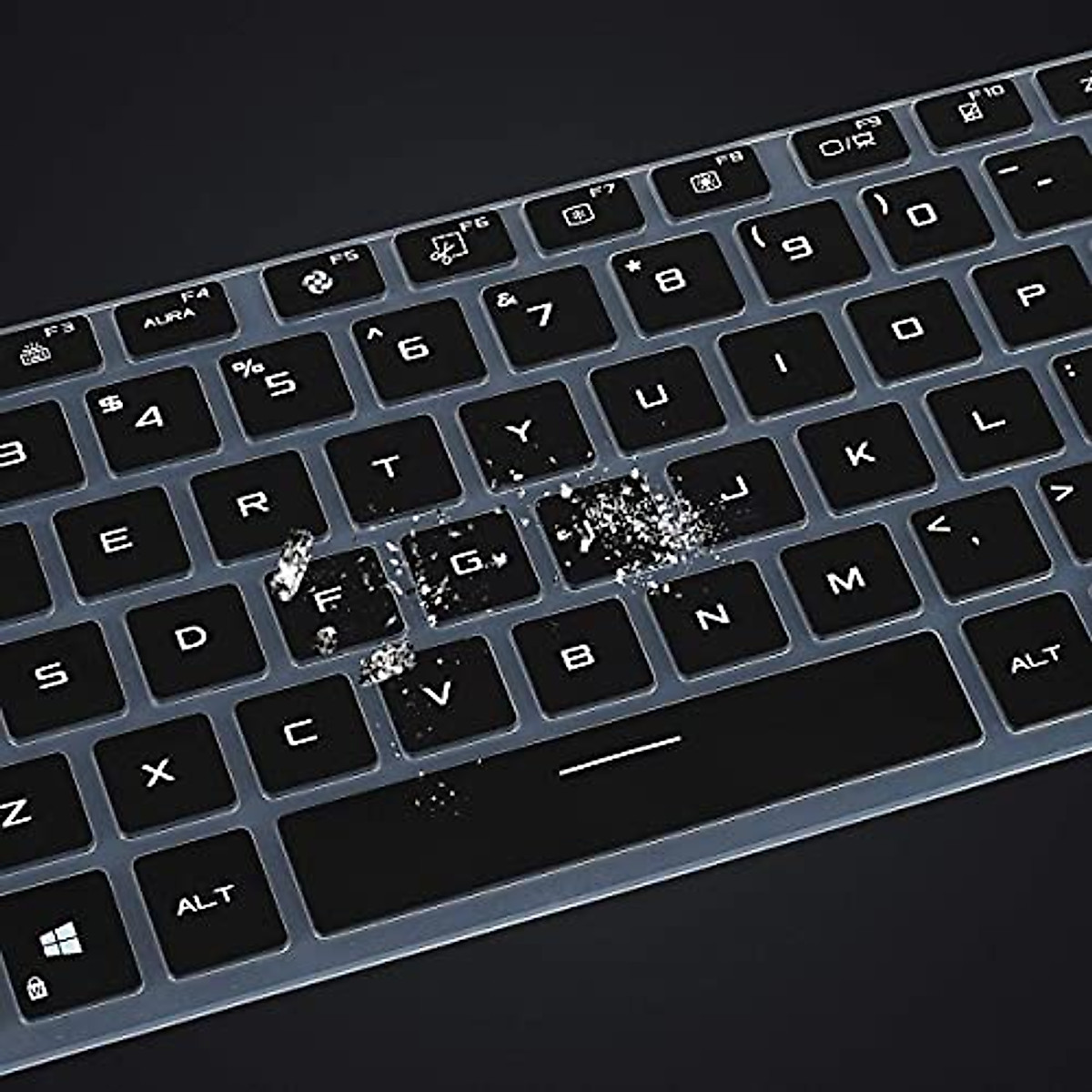 Keyboard Cover for ASUS ROG Zephyrus G14 GA402 2023 2022, Zephyrus M16 GU604 GU603, ROG Zephyrus G15 GA503 & Zephyrus G16 GU603, TUF Dash F15, ROG Zephyrus G14 GA402 2023 Keyboard Skin - Black