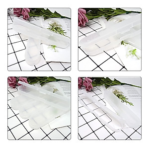 Honbay 4PCS Plastic Digital Thermometer Storage Case Containers Acne Needle Storage Box Pencil Case for Home (7 Inch)