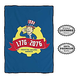 JUST FUNKY Fallout Nuka-Cola Round Fleece Blanket, Throw, Decor, Bedding [45 x 60 inches]