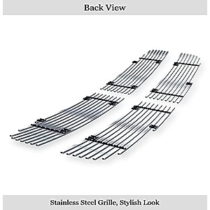APS Compatible with Ram 1500 2006-2008 & 06-09 2500 3500 Main Upper Stainless Steel Chrome Billet Grille Grill Insert D65719A