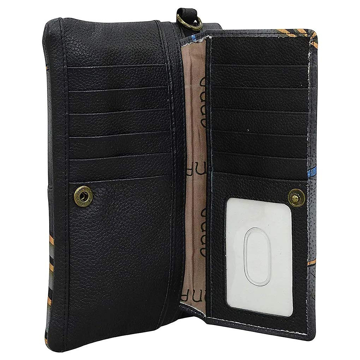 Anna by Anuschka womens Wristlet Wallet & Organizer - Genuine Leather, African Leopard, One Size US