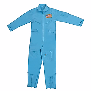 Rothco Kids Flightsuit (Light Blue, Large)