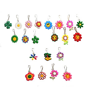 AVIRGO Zipper Pulls Zipper Tab Zipper Tags Pulls Zipper Extension Zip Fixer for Backpacks, Jackets, Luggage, Purses, Handbags Party Favors Set of 21