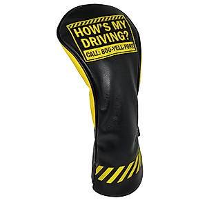ReadyGOLF How's My Driving Embroidered Driver Headcover