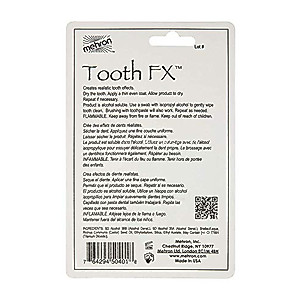Mehron Makeup Tooth FX with Brush for Special Effects, Halloween, Movies (.25 oz) (White)