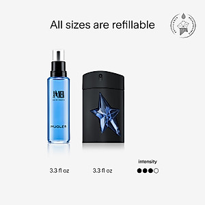 Mugler A*Men - Eau de Toilette - Mens Cologne - Woody & Ambery - With Patchouli & Coffee Extract - Long Lasting Fragrance - 3.3 Fl Oz