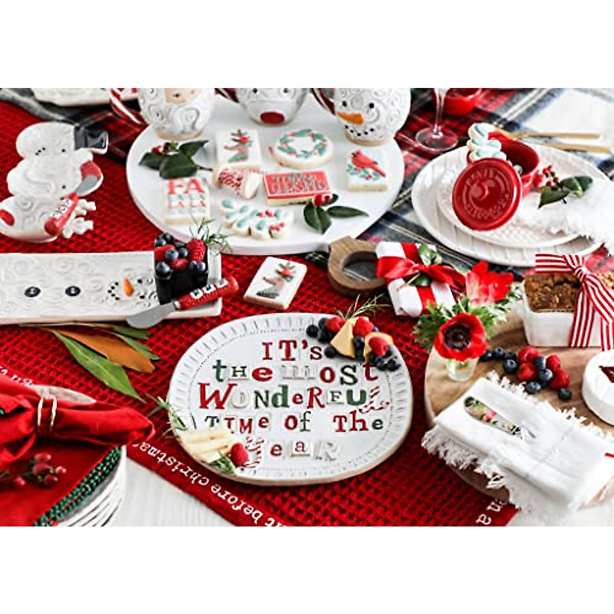 Mud Pie Stoneware Christmas Serving Platter