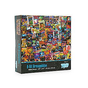 8-Bit Armageddon Retro Video Game Puzzle for Adults and Kids | 1000 Piece Jigsaw Puzzle Toy | Interactive Brain Teaser for Family Game Night | 28 x 20 Inches