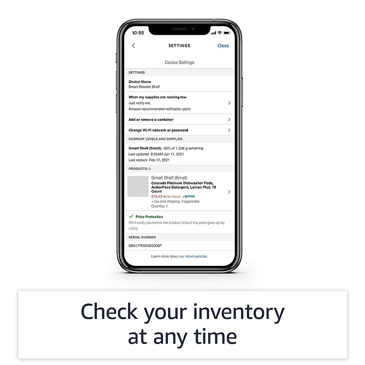 Dash Smart Shelf | Auto-replenishment scale for home and business | Medium