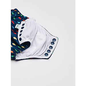 i Play Boys Reusable Absorbent Baby Swim Diapers Navy Fish Geo 6 Months