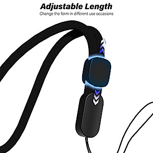 Oakxco Lanyard Compatible with Airpods Pro 2 Loop Adjustable Hand Wrist Nylon Strap, Lanyard for Cell Phone/Camera/Switch/iPods Pro 2nd/Airpods 1/2nd/3rd/Pro Case, Black