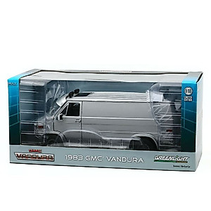 Greenlight 1983 for GMC VANDURA Custom - Silver Metallic 1/18 DIECAST Truck Pre-Built Model