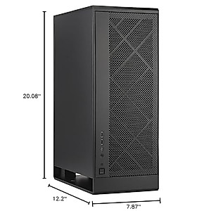 SilverStone Technology ALTA G1M Micro-ATX Super Tower Case Black, SST-ALG1MB