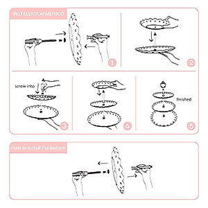 MOTOOLER 3Pcs White Square 3 Tiered Cake Stands, 3 Tier Serving Tray Cupcake Holder Dessert Stand Fruit Candy Display Table Decorations for Home Party Birthday Tea Party Baby Shower